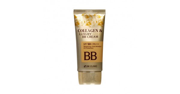 3W Clinic Collagen & Luxury Gold BB Cream купить - MIMISHOP